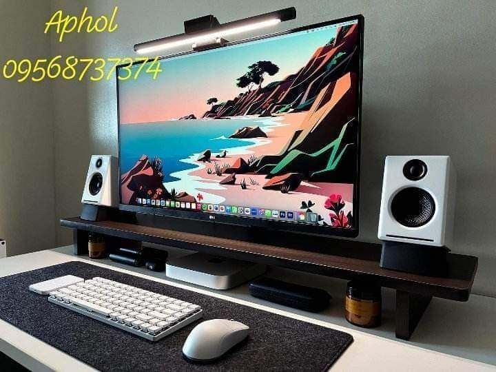 CUSTOM MONITOR/DUAL MONITOR/LAPTOP ORGANIZER, Furniture & Home Living ...