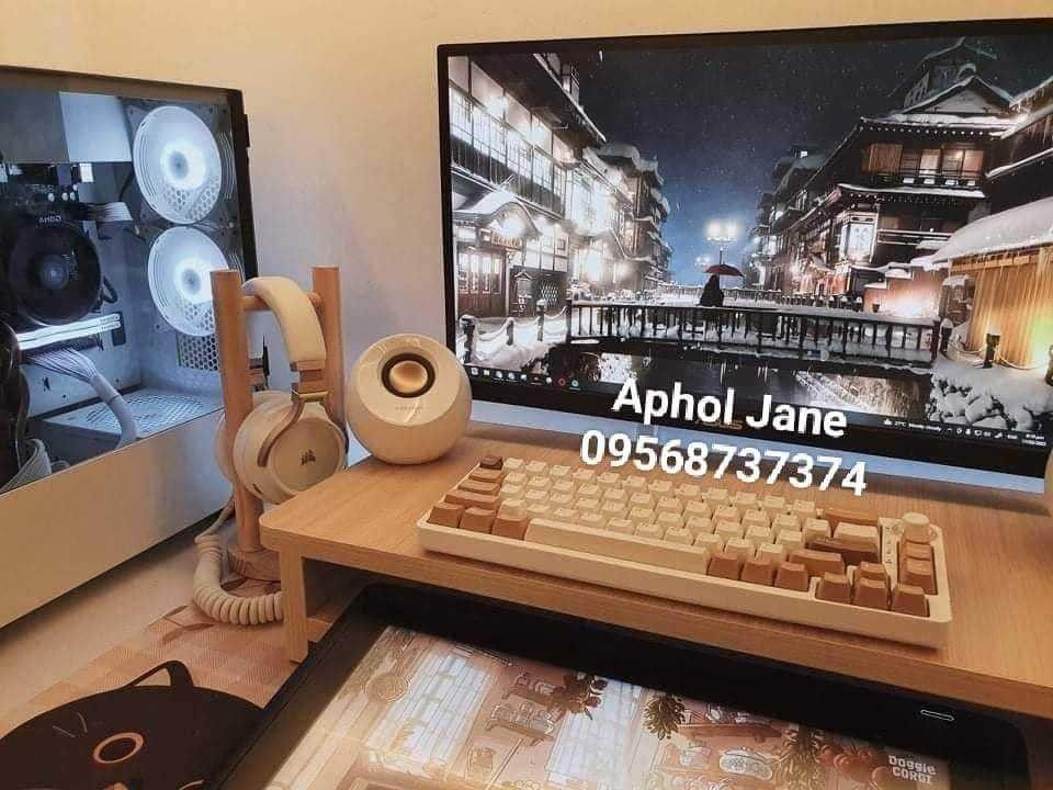CUSTOM MONITOR/DUAL MONITOR/LAPTOP ORGANIZER, Furniture & Home Living ...