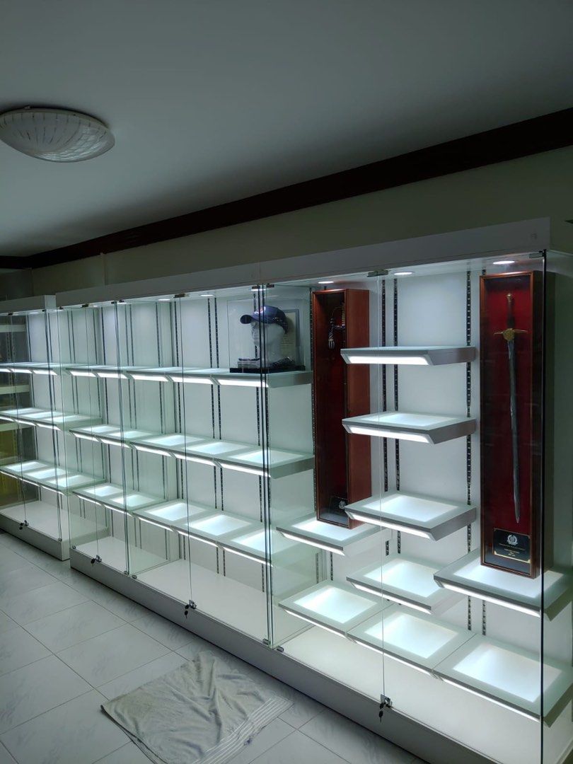 Customized Glass Statues Display Cabinet, Furniture & Home Living ...