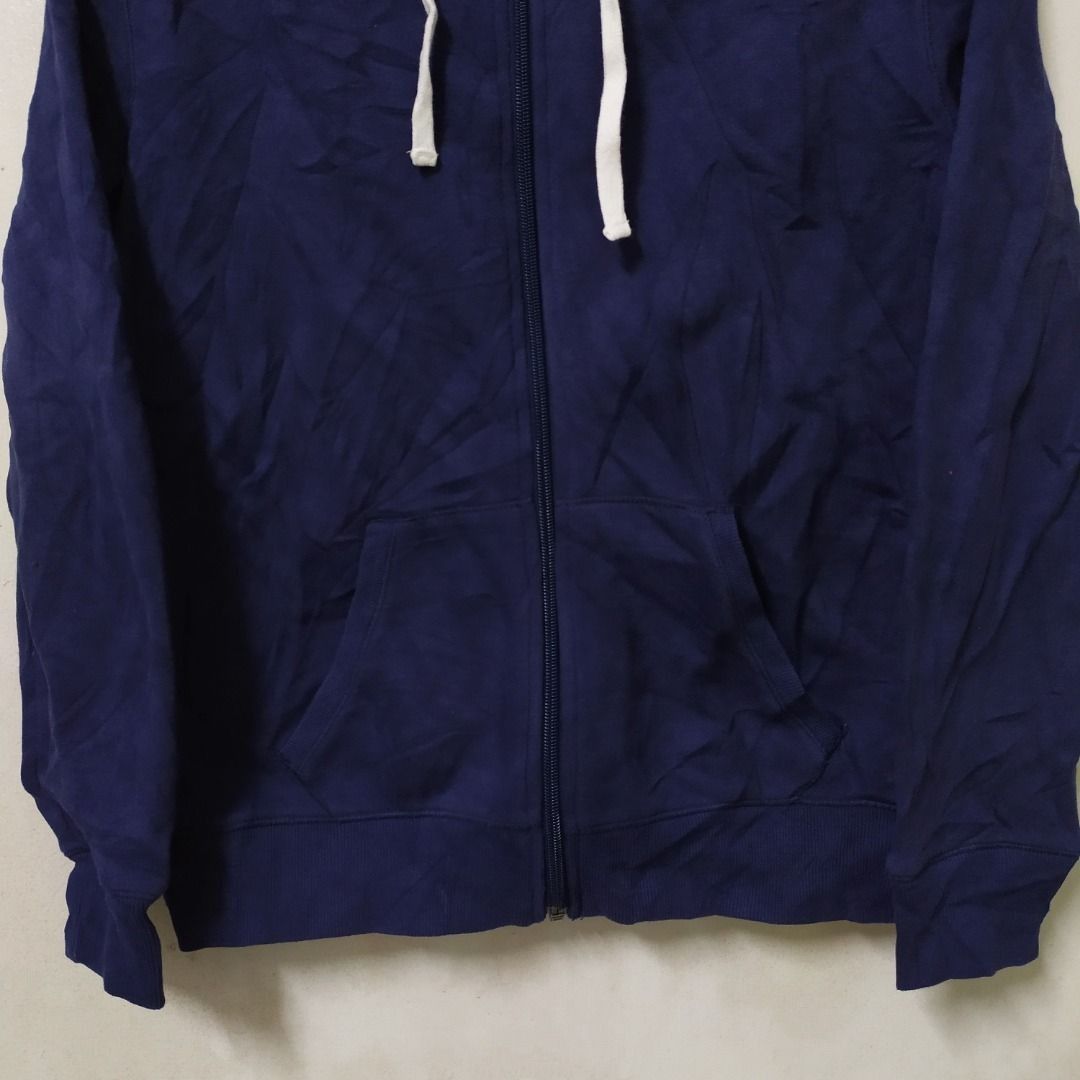 Decathlon Navy Blue Hoodie Jacket with Zipper, Women's Fashion, Coats ...