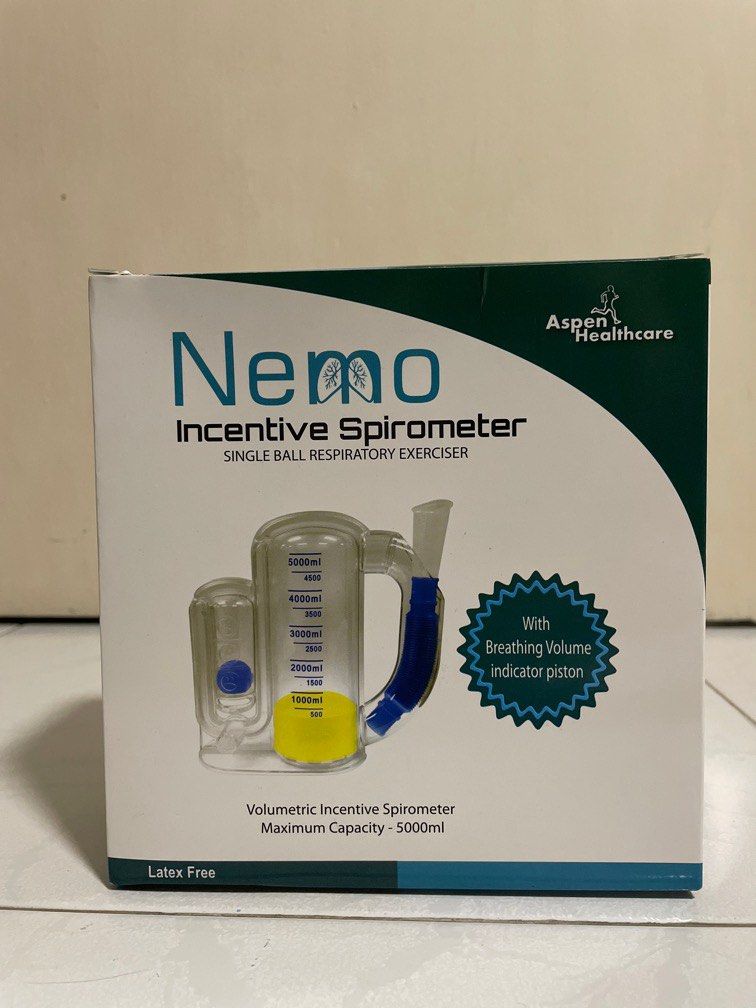 Deep Breathing Exerciser Incentive Spirometer 5000mls, Health ...