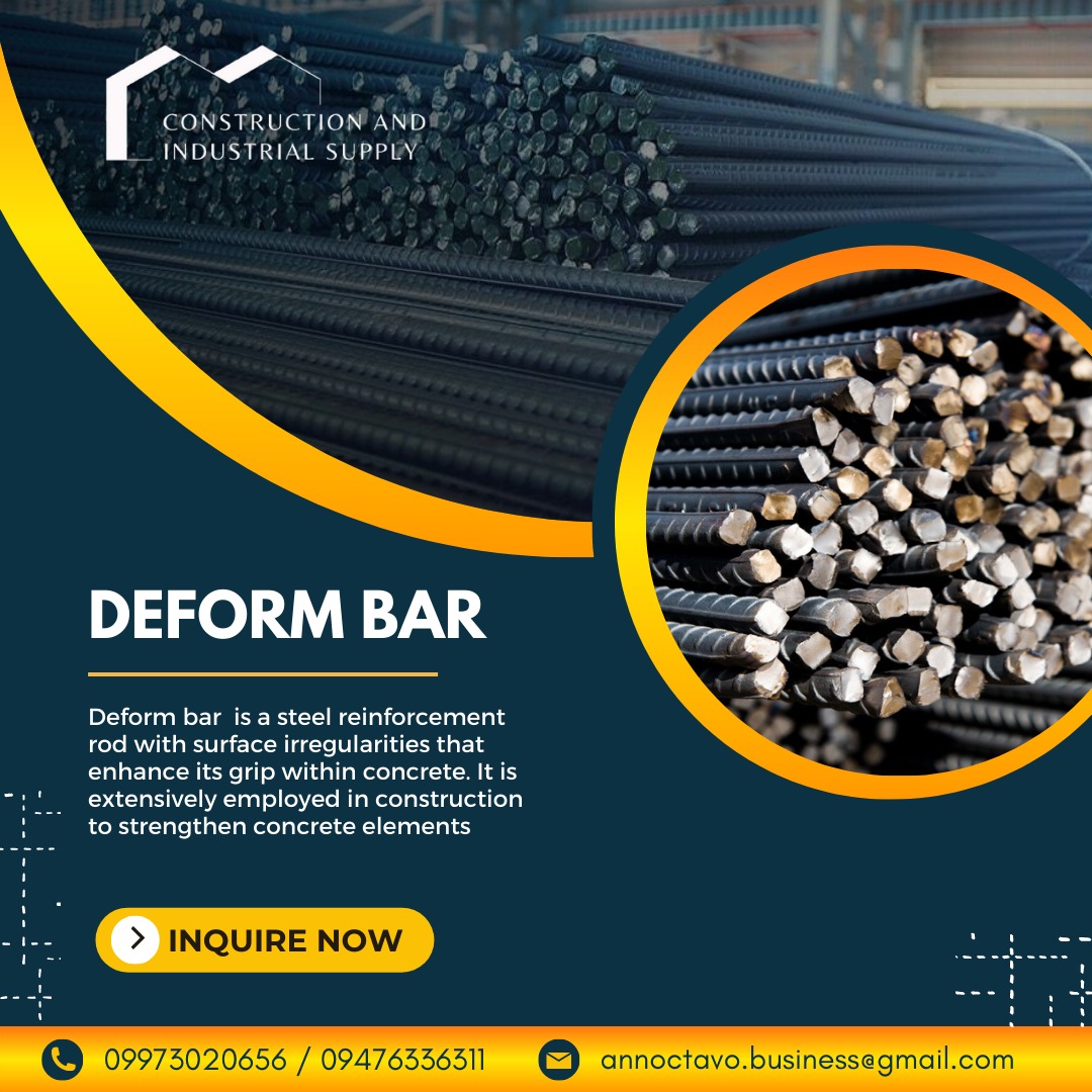 Deform Bar | Kabilya | Steel Bar | Metals | RSB | Corrugated Bar ...