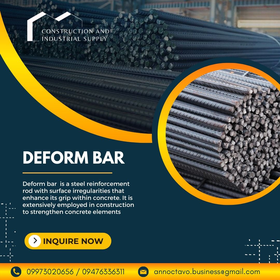 Deform Bar | Kabilya | Steel Bar | Rebar | RSB | Corrugated Bar ...