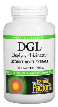 DGL 180 Chewable Tab, Licorice Root Ext, Natural Factors, Health ...