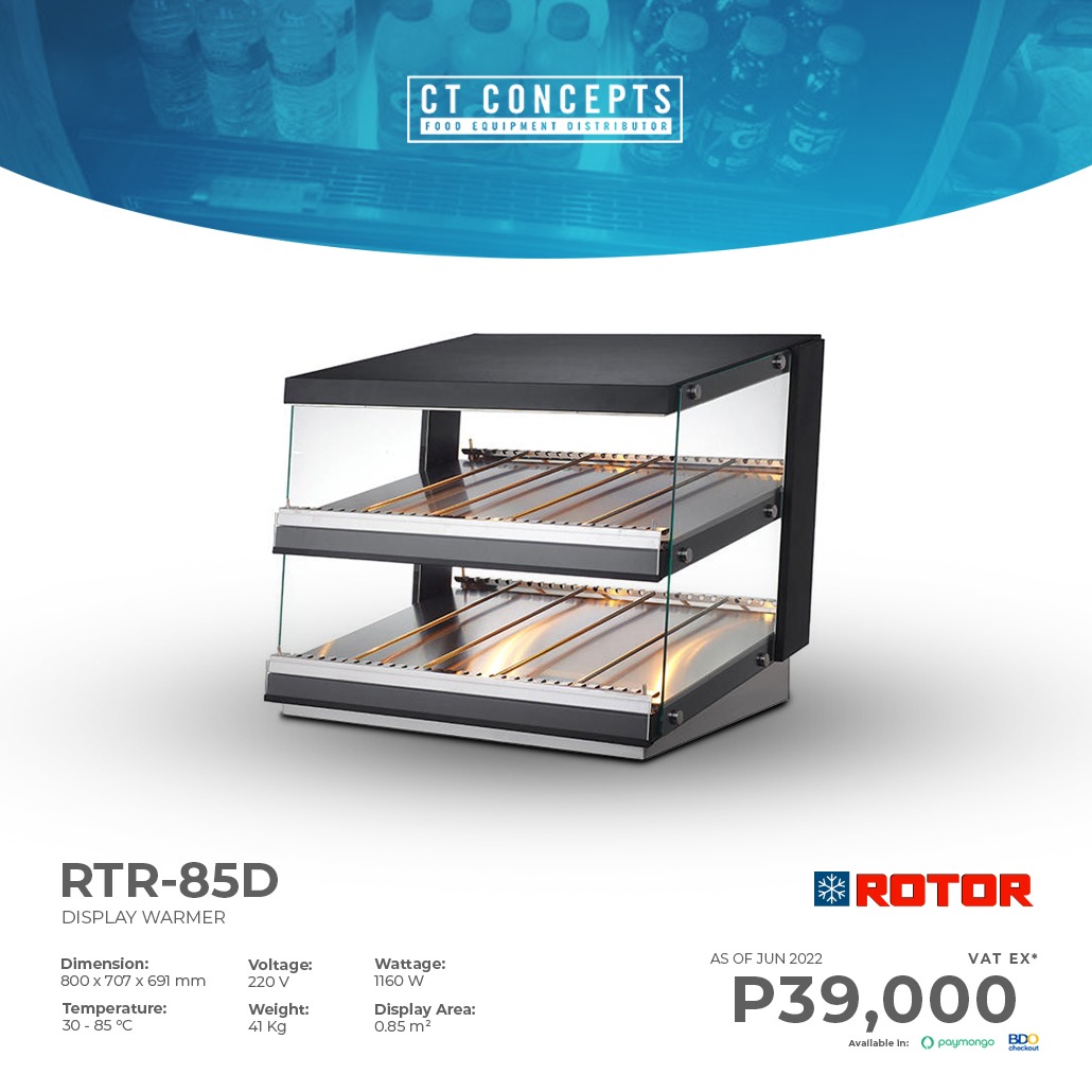 DISPLAY WARMER RTR-85D, Furniture & Home Living, Kitchenware ...