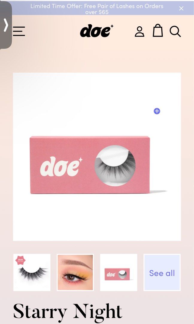 Doe Lashes - Starry Night, Beauty & Personal Care, Face, Makeup on ...