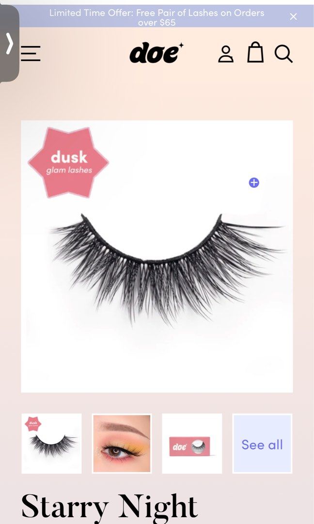 Doe Lashes - Starry Night, Beauty & Personal Care, Face, Makeup on ...