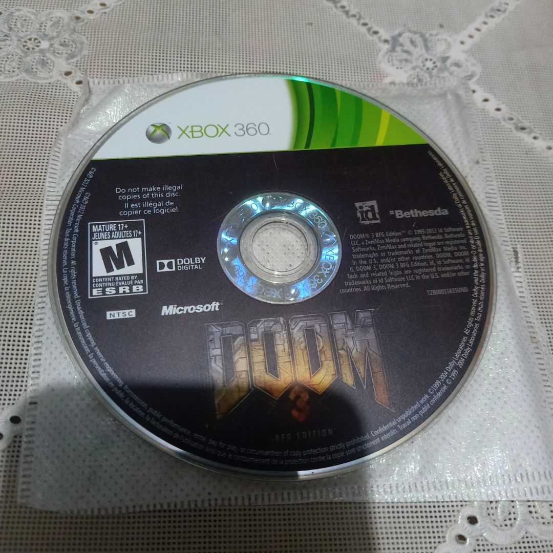 Doom collection xbox 360, Video Gaming, Video Games, Xbox on Carousell