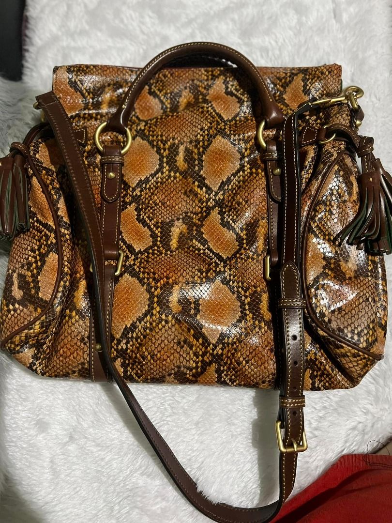 Dooney & Bourke Snake Skin Large Satchel, Luxury, Bags & Wallets on ...