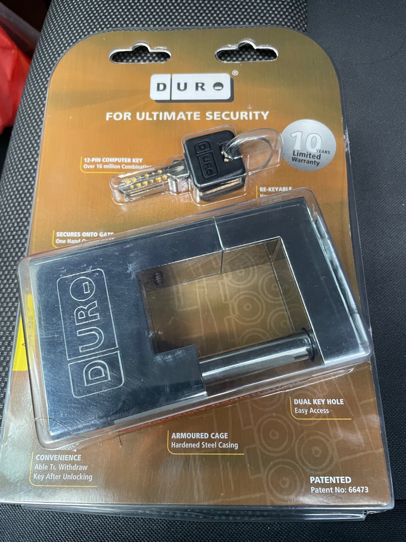 Duro Gate Lock, Furniture & Home Living, Security & Locks, Locks, Doors ...