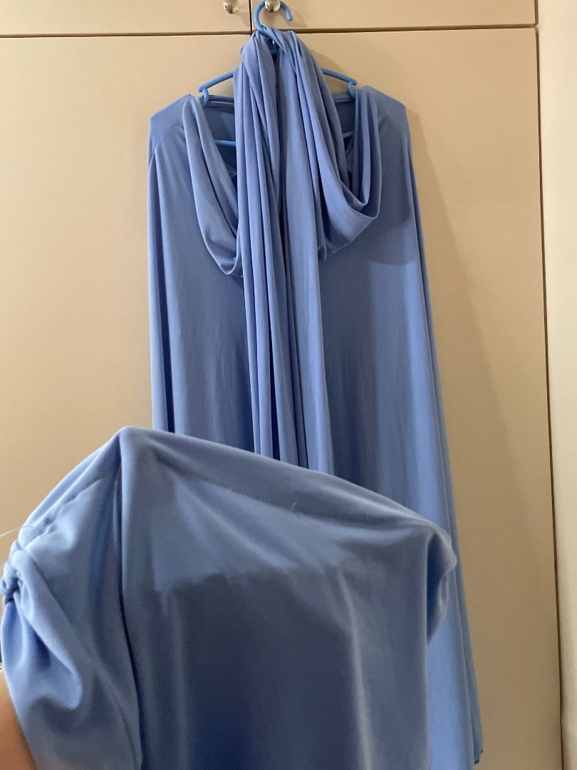 Dusty Blue Infinity Gown with free second infinity gown (different ...