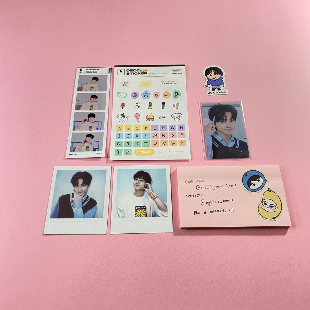 ENHYPEN Enha Jungwon Member Set 2022 GGU GGU PACKAGE, Hobbies & Toys ...