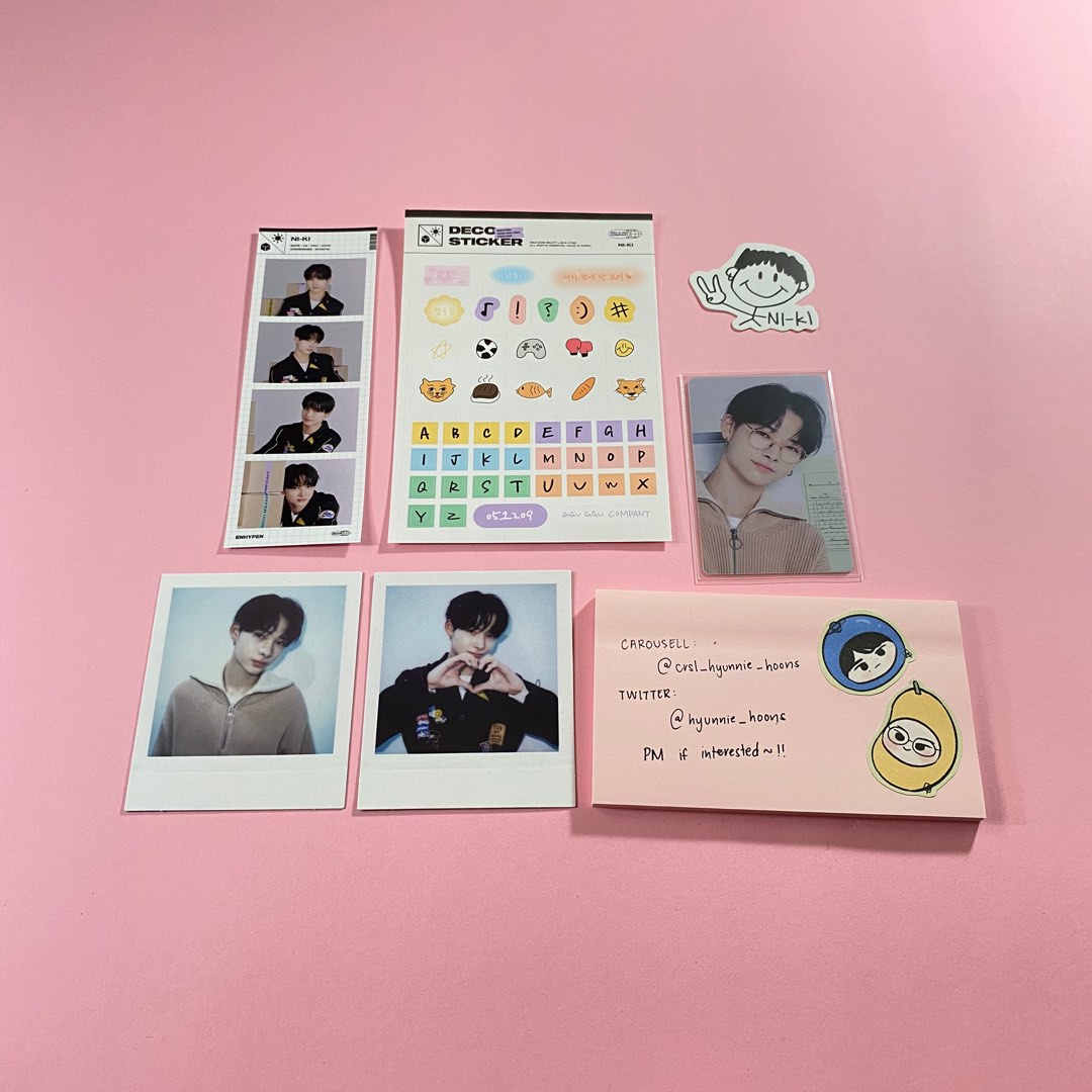 ENHYPEN Enha Ni-Ki Member Set 2022 GGU GGU PACKAGE, Hobbies & Toys ...