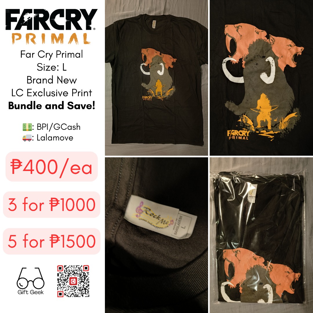 Far Cry Primal Exclusive Shirt, Men's Fashion, Tops & Sets, Tshirts ...