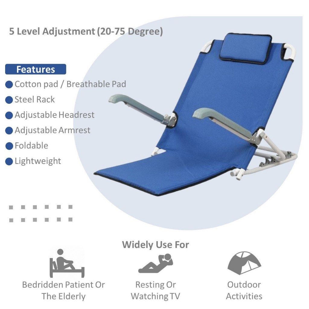 Foldable Reclining Backrest with flip up armrest, Sports Equipment ...