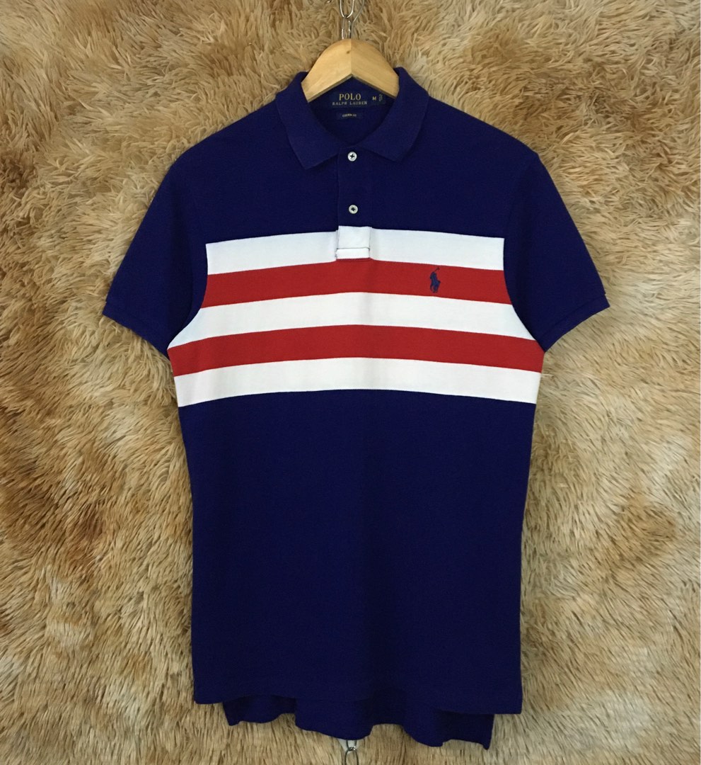 FOR SALE ‼️ POLO RALPH LAUREN TRI COLOR POLO SHIRT, Men's Fashion, Tops ...