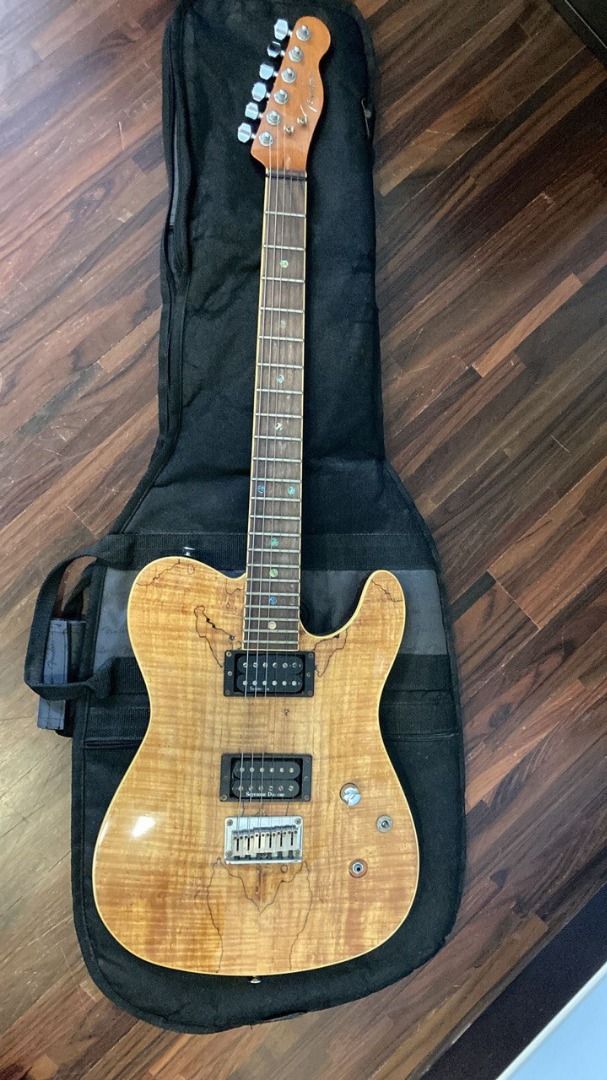 Fender Custom Spalted Maple Telecaster Electric Guitar, Special Edition ...