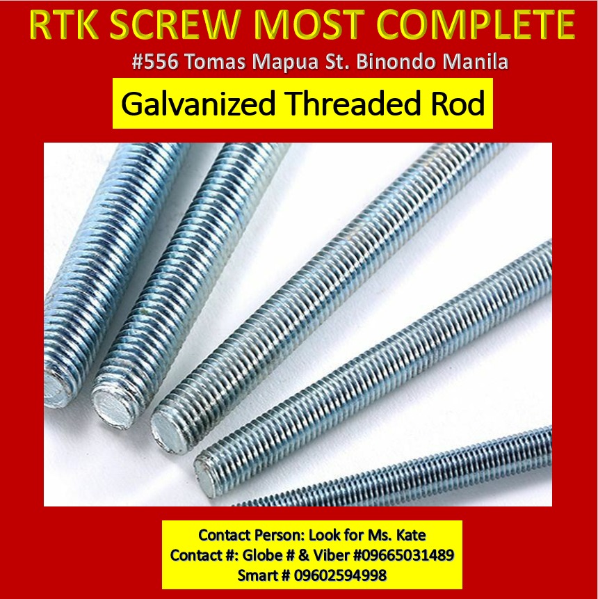 Galvanized Threaded Rod Full thread, Commercial & Industrial ...