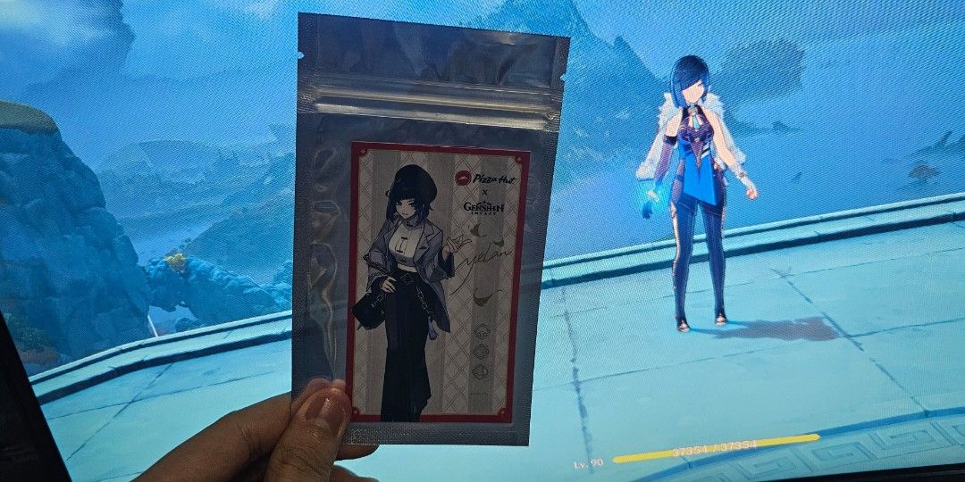 Genshin Impact X Pizza Hut MY Yelan Standard Set, Hobbies & Toys ...