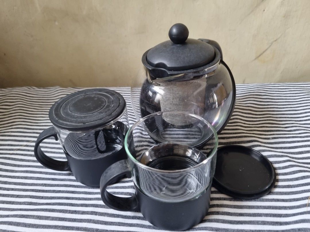 Glass Teapot Diffuser Set, Furniture & Home Living, Kitchenware ...