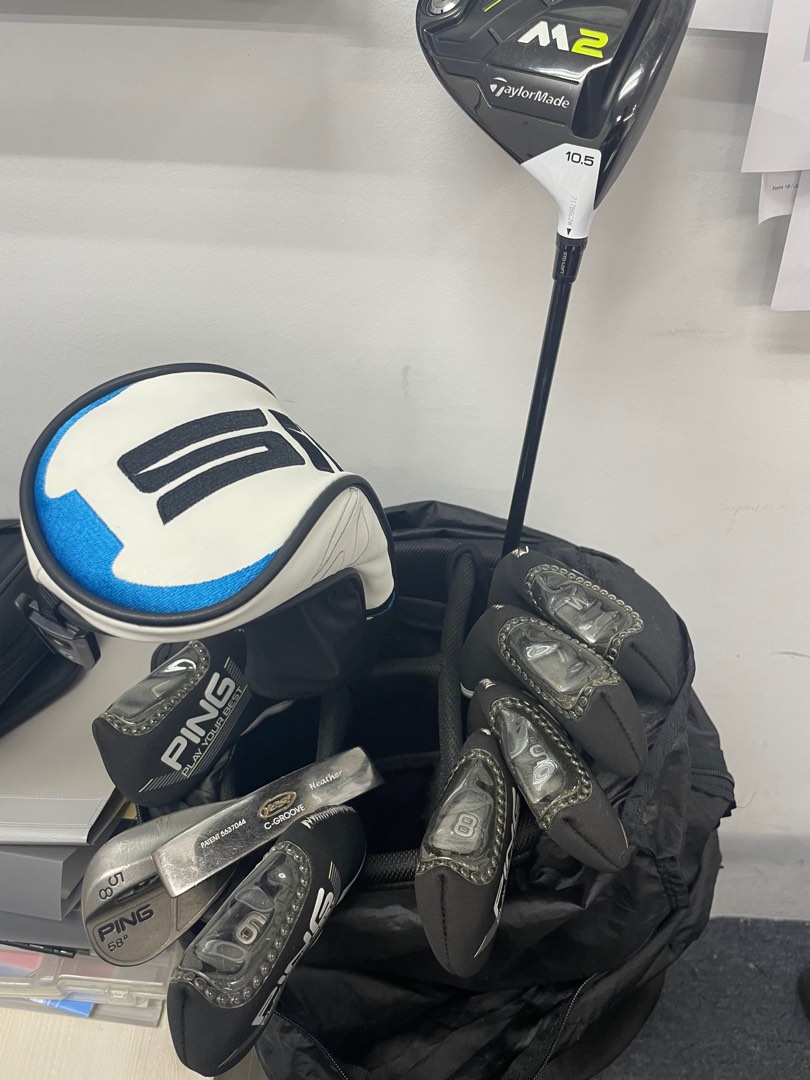 PING Performance Golf set with SIM 2 Max Wedge and Driver, Sports ...