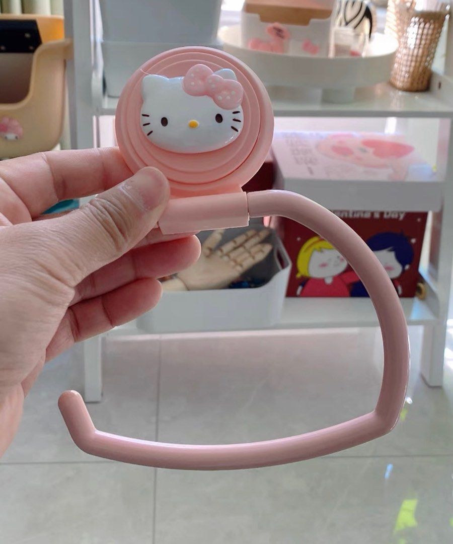 Hello Kitty Tower Rack / Toilet Roll Rack, Furniture & Home Living ...