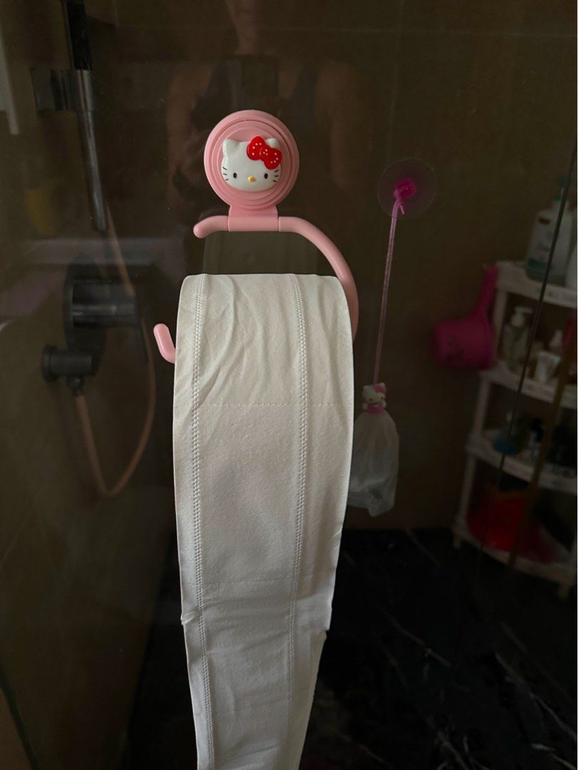 Hello Kitty Tower Rack / Toilet Roll Rack, Furniture & Home Living ...