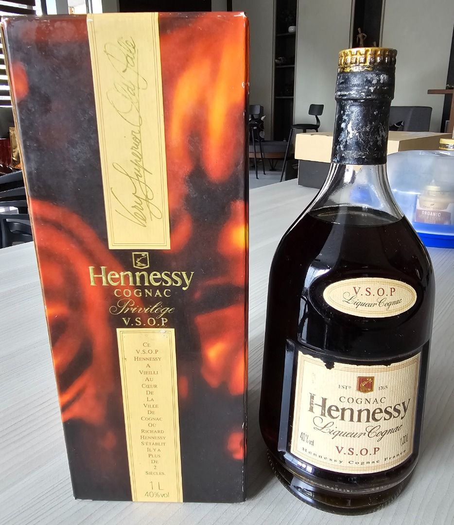 Hennessy Cognac Privilege VSOP 1L, Food & Drinks, Alcoholic Beverages on Carousell