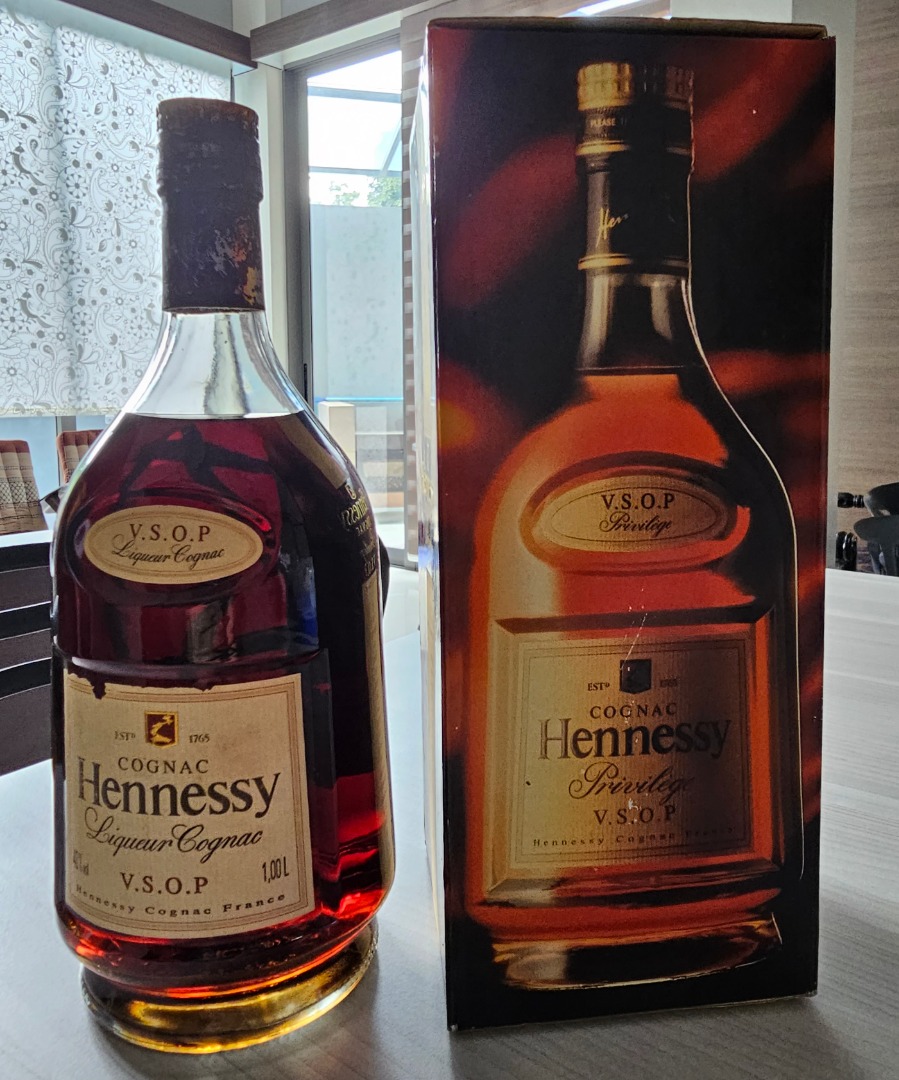 Hennessy Cognac Privilege VSOP 1L, Food & Drinks, Alcoholic Beverages on Carousell