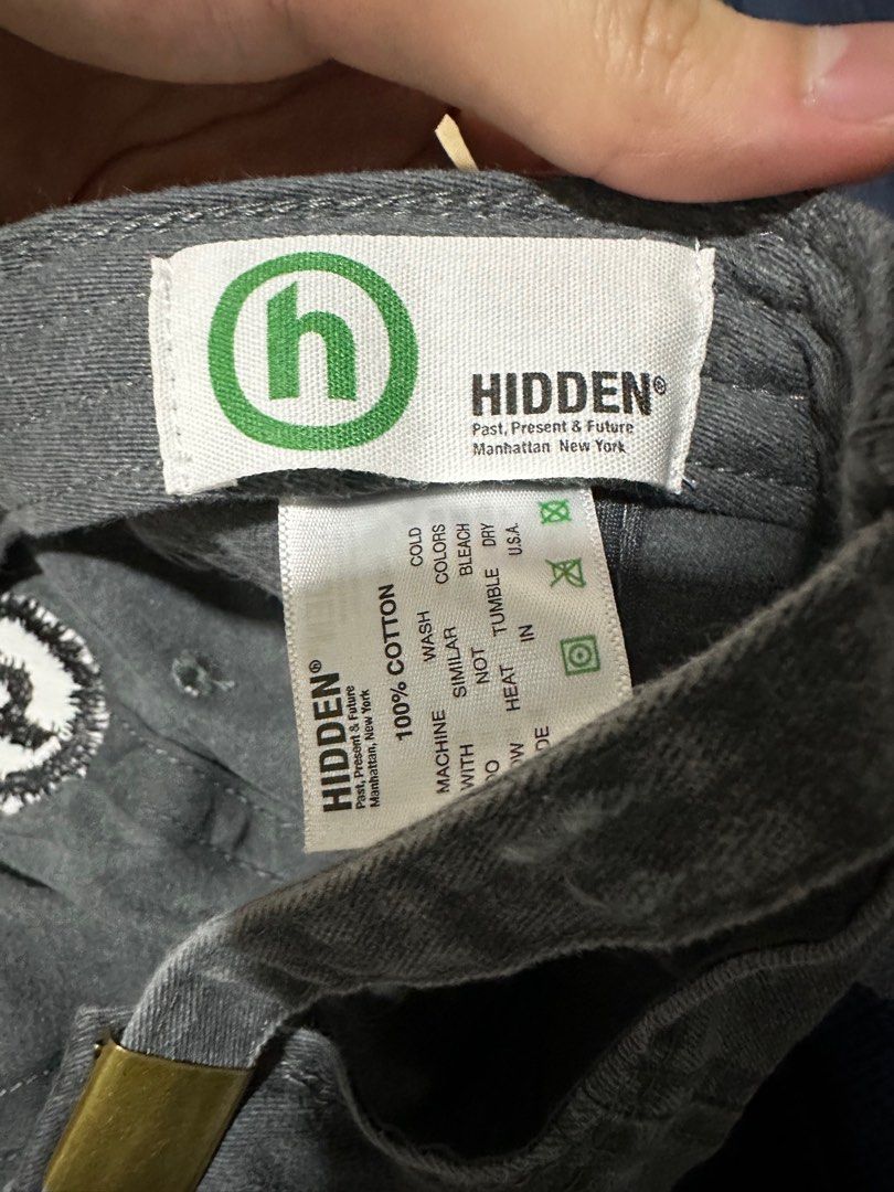 Hidden NY Destroyed Dad Hat Pixelated H logo, Men's Fashion, Watches ...