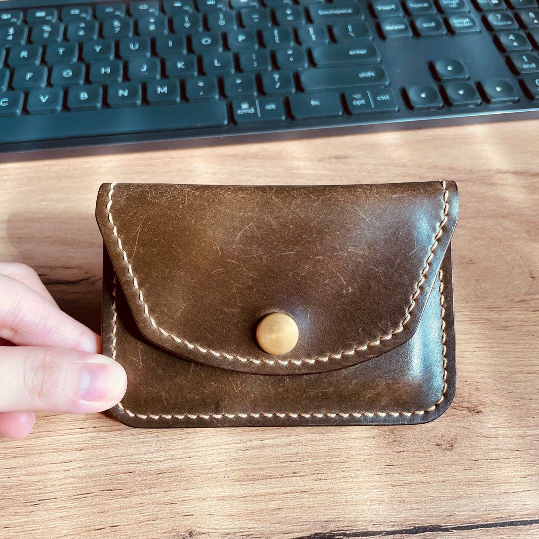 Horween shell cordovan snap wallet, Luxury, Bags & Wallets on Carousell