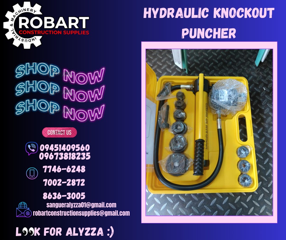 HYDRAULIC KNOCKOUT PUNCHER, Commercial & Industrial, Construction Tools & Equipment on Carousell