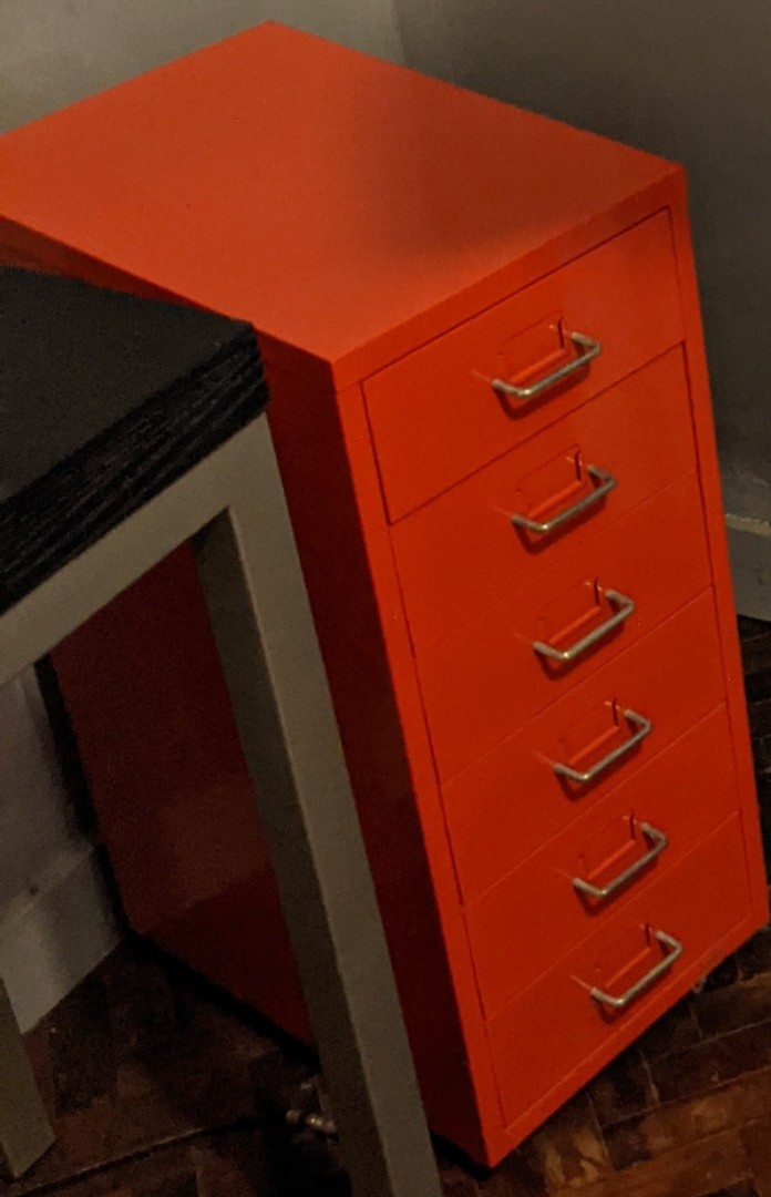 ikea helmer drawers red, Furniture & Home Living, Furniture, Other Home ...