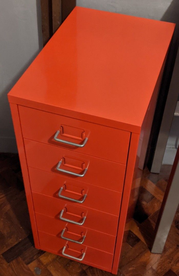 ikea helmer drawers red, Furniture & Home Living, Furniture, Other Home ...