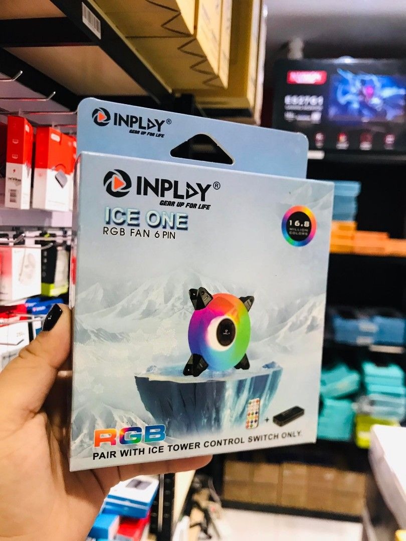 Inplay 120mm ICE ONE Single Fan RGB 6 Pin, Computers & Tech, Parts ...