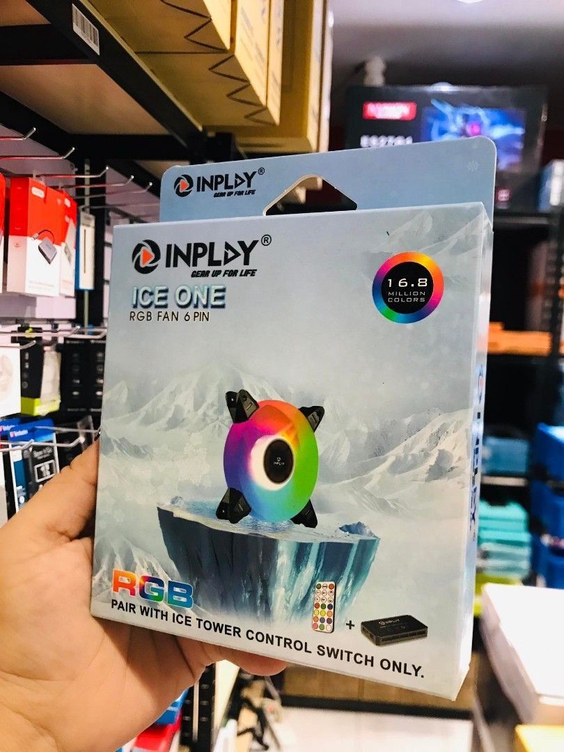 Inplay 120mm ICE ONE Single Fan RGB 6 Pin, Computers & Tech, Parts ...