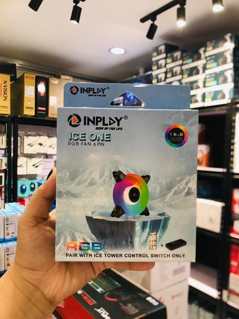 Inplay 120mm ICE ONE Single Fan RGB 6 Pin, Computers & Tech, Parts ...