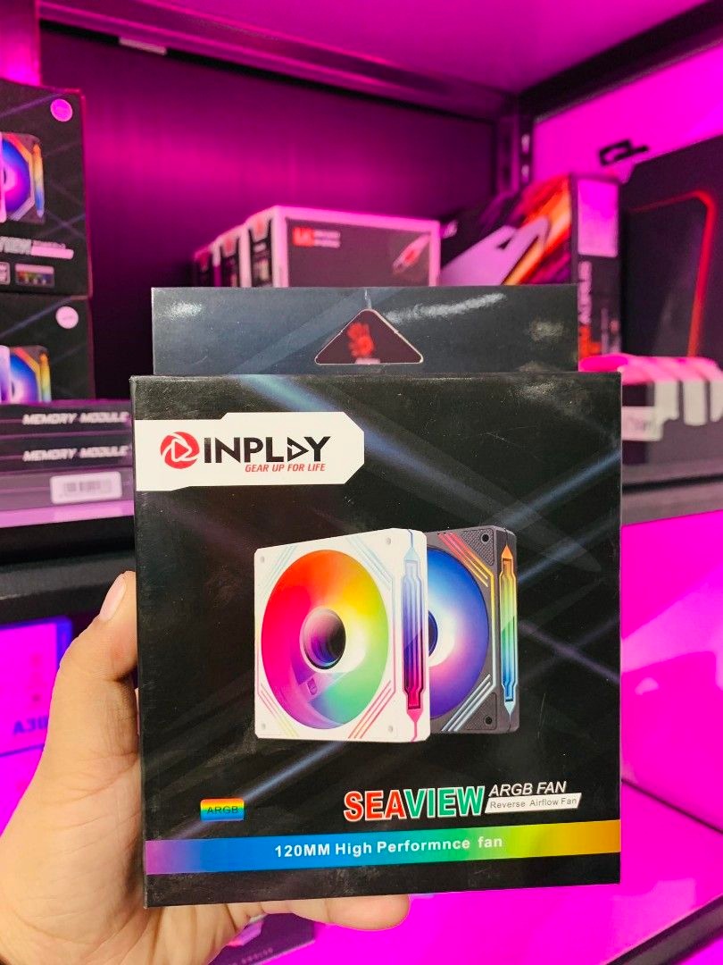 Inplay Seaview Tower X1 Single ARGB 120mm Case Fan 6Pinn Black ...