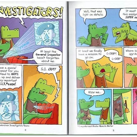 Investigators hard cover children comics book ants in our pants, braver ...