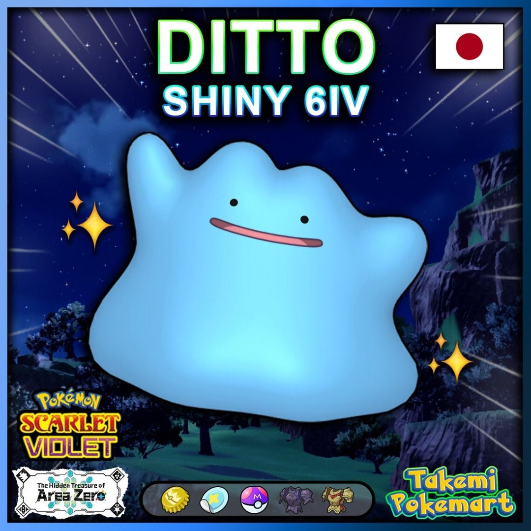 Japanese Shiny Ditto - Pokemon Scarlet & Violet for breeding, Video ...