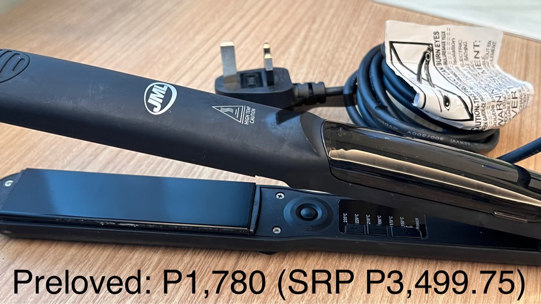 JML Steam Pro Hair Straightener Flat Iron S-PRO, Beauty & Personal Care ...