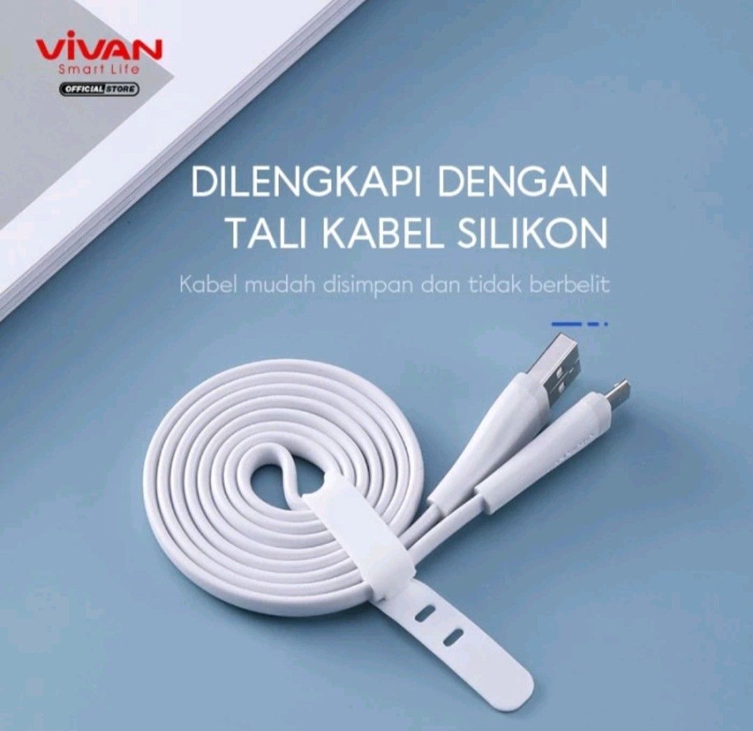 Kabel Micro USB Vivan SM200S 2 Meter Fast Charging Original, Telepon ...
