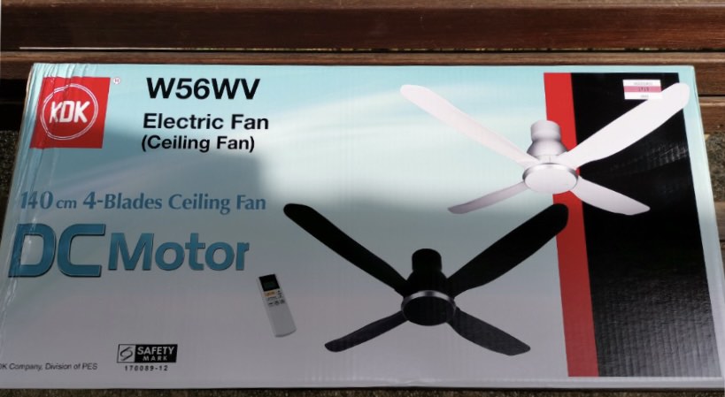 KDK Ceiling Fan W56WV WHITE, Furniture & Home Living, Lighting & Fans ...