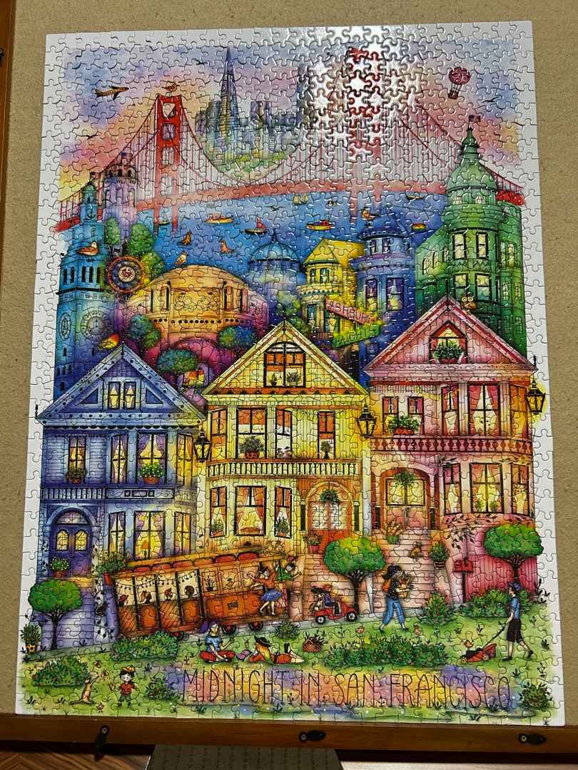 KI Puzzle 1000 pc Midnight in San Francisco, Hobbies & Toys, Toys ...