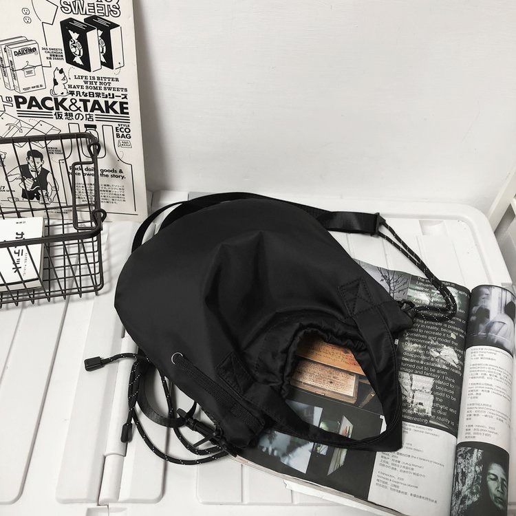 Korean Style Drawstring Ulzzang Korean Fashion Nylon Men Sling Bag ...