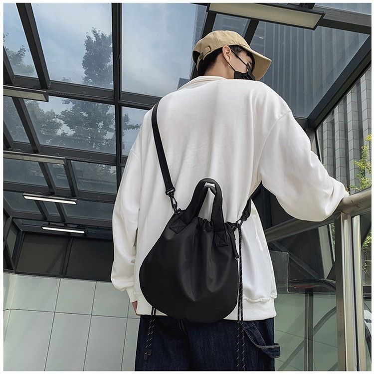 Korean Style Drawstring Ulzzang Korean Fashion Nylon Men Sling Bag ...