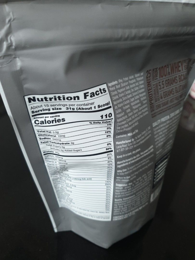 LAC Isopure protein powder, cookies & cream, 1lb/454g, Food & Drinks ...