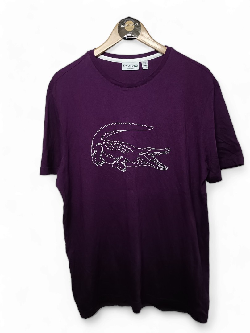 Lacoste big logo shirt, Men's Fashion, Tops & Sets, Tshirts & Polo ...