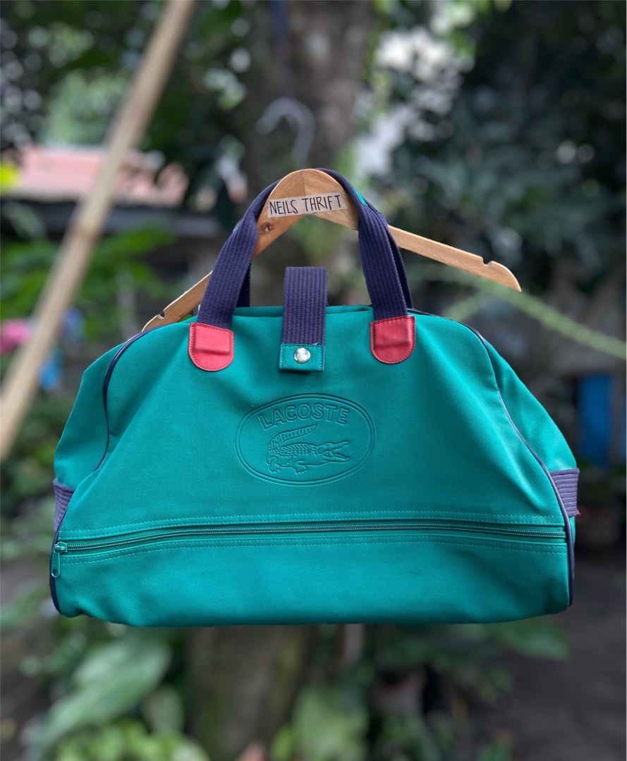 Lacoste travel/duffle bag, Luxury, Bags & Wallets on Carousell