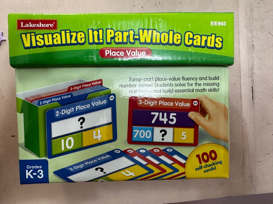 Lakeshore- Part-whole and multiplication cards, Hobbies & Toys, Toys ...